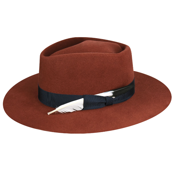 Trimmed and Crowned Austin Fedora Hat – Sid's Clothing and Hats